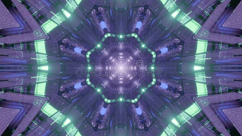 Polygonal Interdimensional Neon Spaceship 4k Uhd 3d Rendering Vj Loop ...