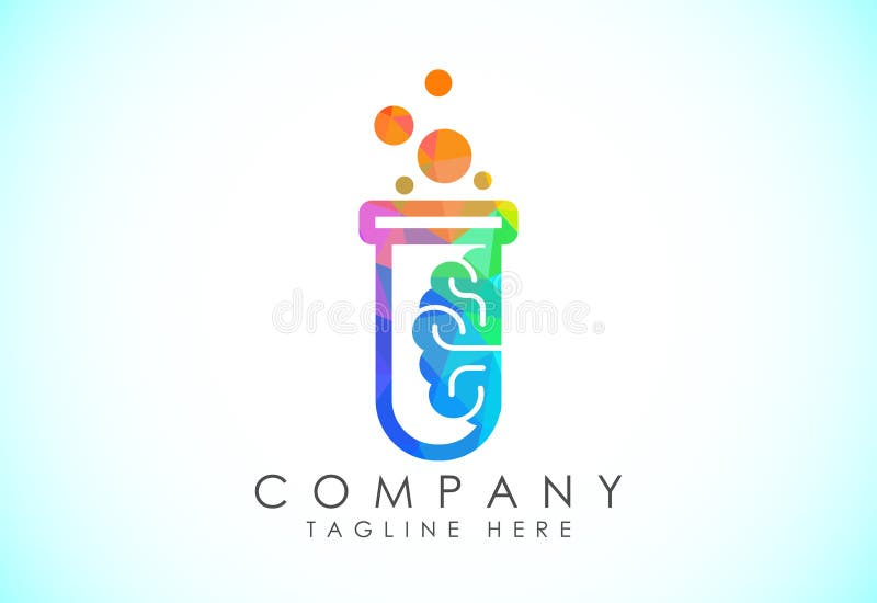 Polygonal Lab Logo Design Vector Template, Low Poly Lab Logo Science ...