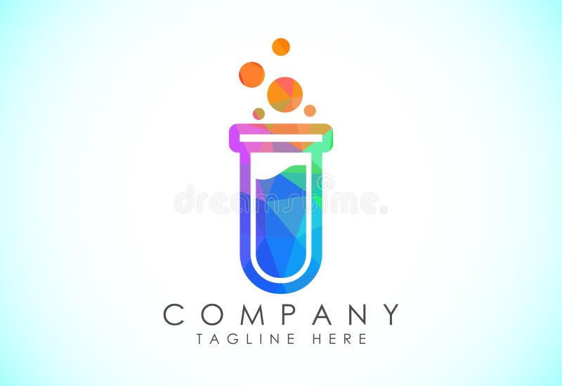 Polygonal Lab Logo Design Vector Template, Low Poly Lab Logo Science ...