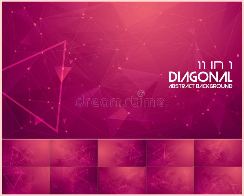 Polygonal Line and Low Poly Abstract Background Stock Vector ...