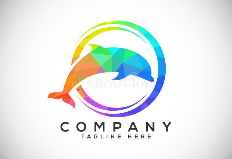 Polygonal Low Poly Fish Logo Design Template. Seafood Restaurant Shop ...