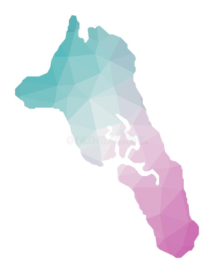 Polygonal Map of Havelock Island. Stock Vector - Illustration of ...