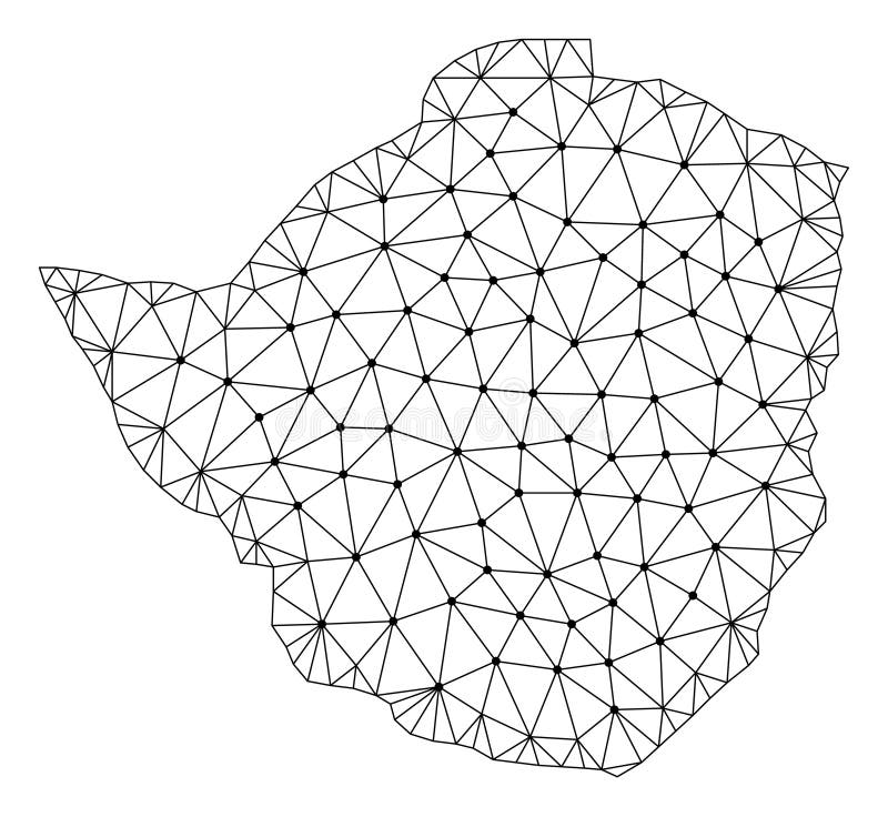 Zimbabwe map - cdr format stock vector. Illustration of drawing - 95497878