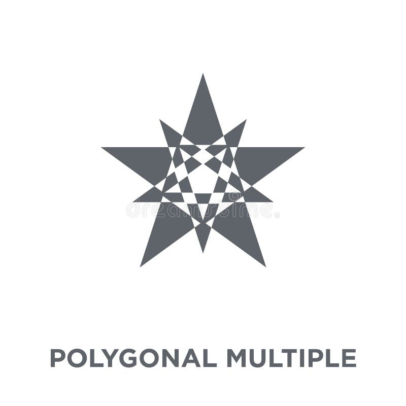 Polygonal Multiple Stars Transparent Icon. Polygonal Multiple St Stock ...