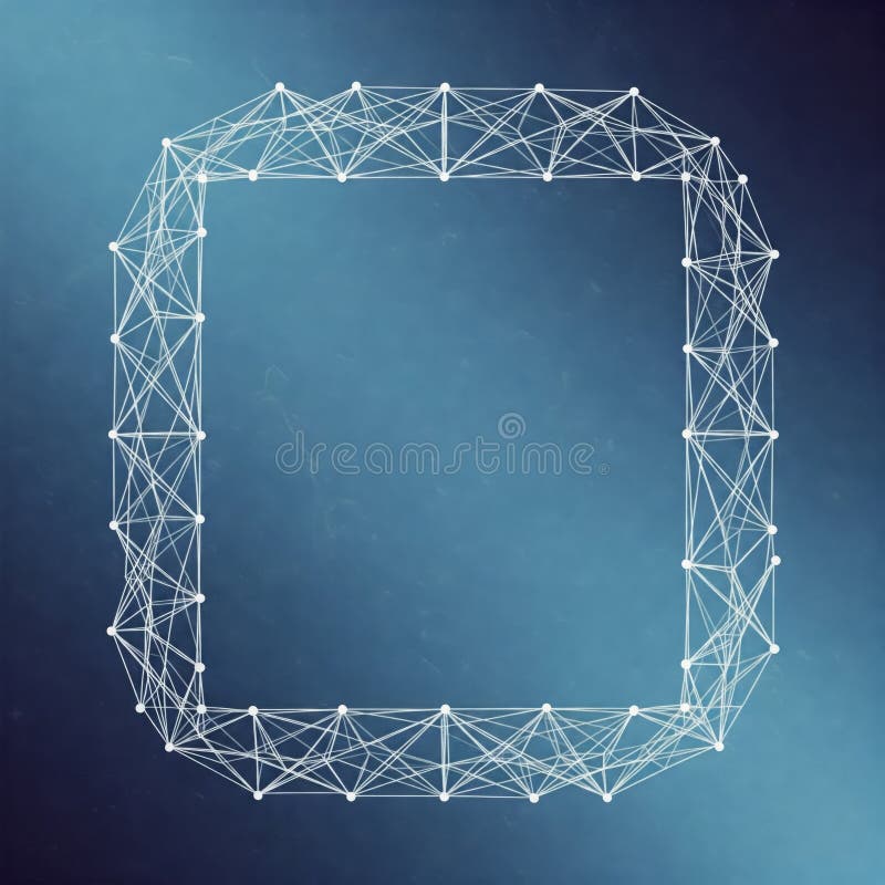 Polygonal Network Frame Design Stock Illustration - Illustration of ...