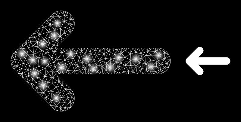 Polygonal Network Mesh Move Left with Magic Stock Vector - Illustration ...