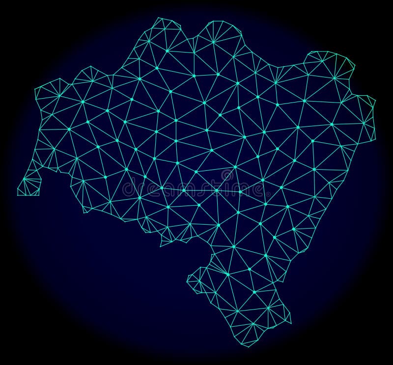 Polygonal Network Mesh Vector Abstract Map of Lower Silesia Province ... Polygonal Network Mesh Vector Abstract Map of Lower Silesia Province ...