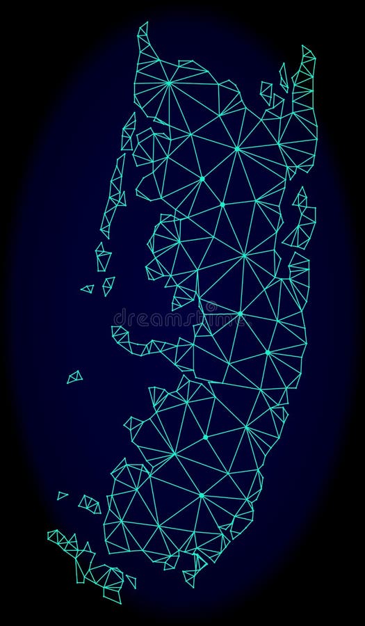 Polygonal Network Mesh Vector Abstract Map of Pemba Island Stock Vector ... Polygonal Network Mesh Vector Abstract Map of Pemba Island Stock Vector ...