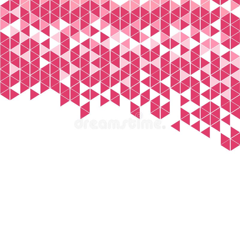 Polygonal Pink Mosaic Background. Abstract Low Poly Vector Illustration ...