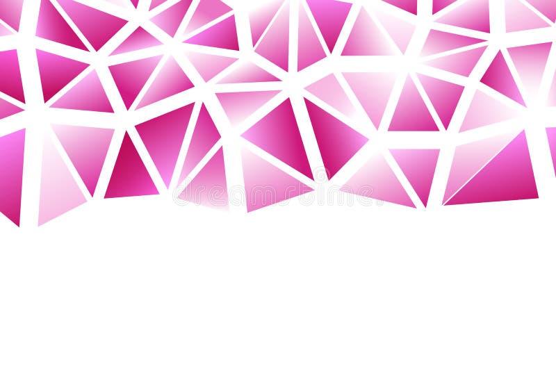 Polygonal Pink Mosaic Background. Abstract Low Poly Vector Illustration ...
