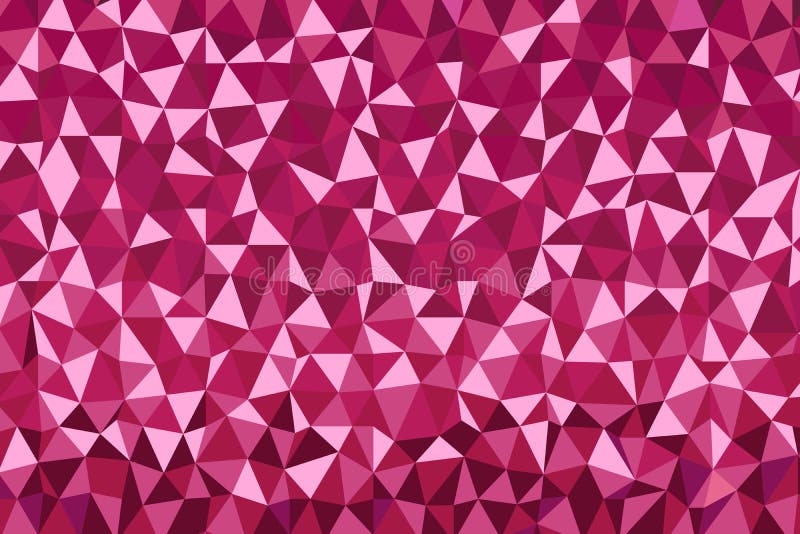 Polygonal Pink Mosaic Background. Abstract Low Poly Vector Illustration ...