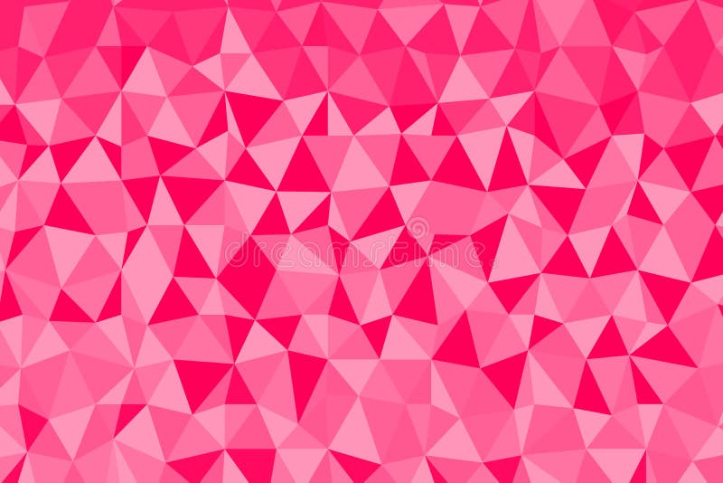 Polygonal Pink Mosaic Background. Abstract Low Poly Vector Illustration ...