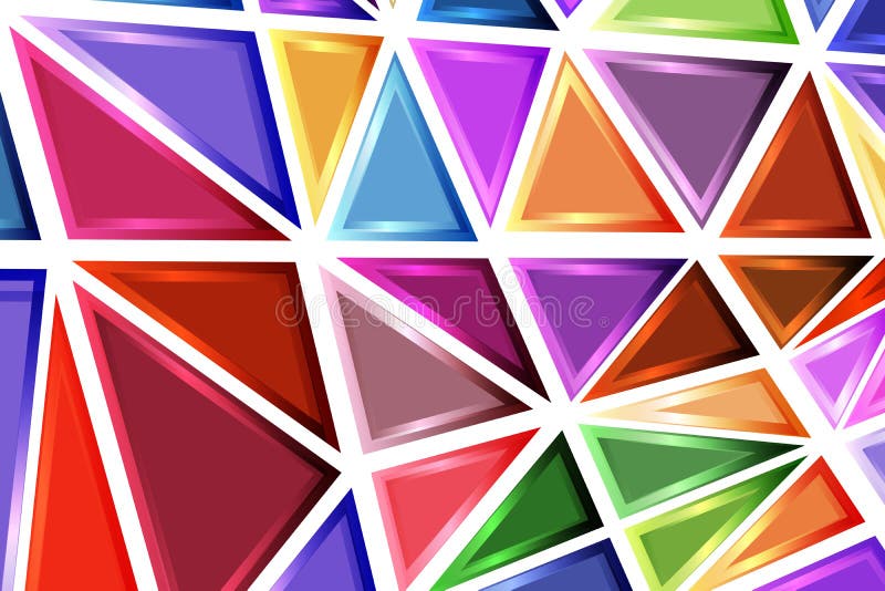 Abstract Geometric Triangular Design Poster Template Vector ...