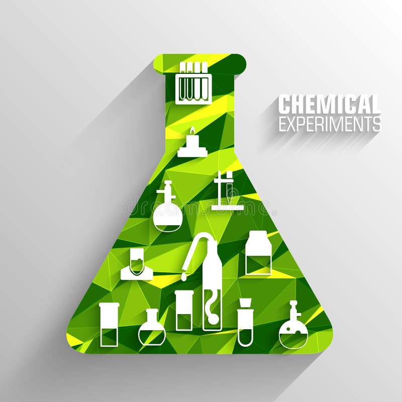 Polygonal Science Tube Vector Background Concept Stock Vector ...