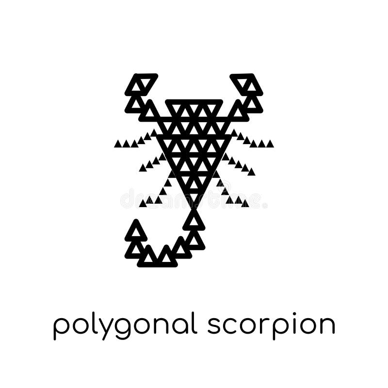 Polygonal Scorpion Icon from Geometry Collection. Stock Vector ... Polygonal Scorpion Icon from Geometry Collection. Stock Vector ...