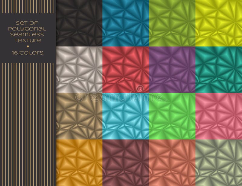 Polygonal Seamless Texture stock vector. Illustration of digital - 71525445