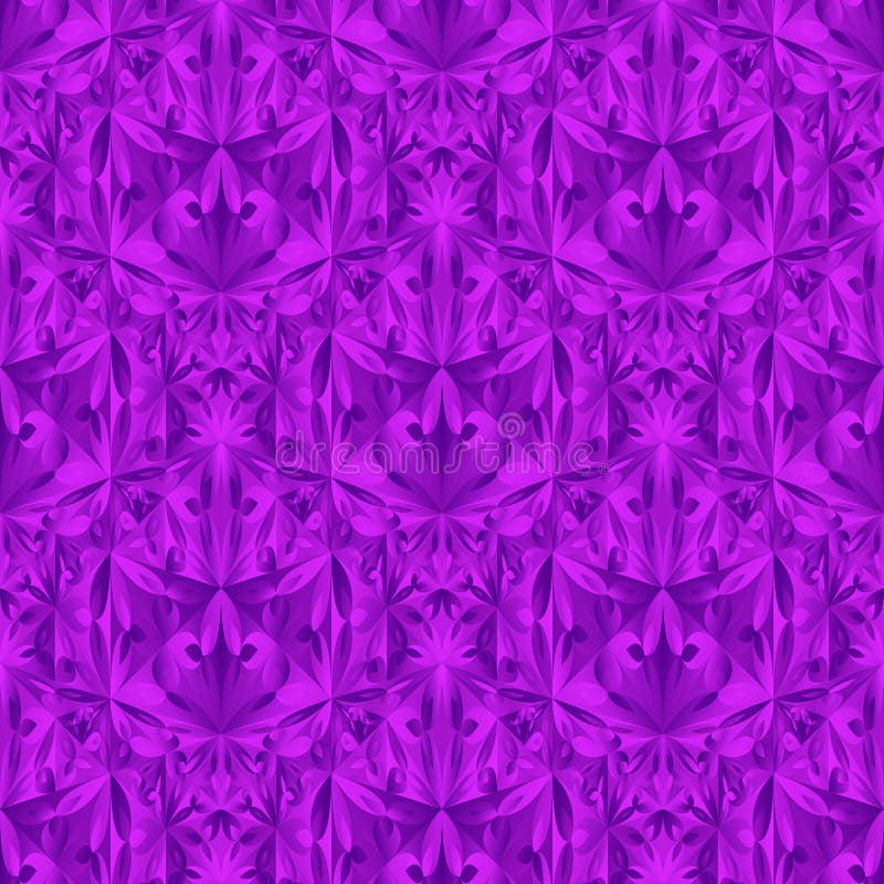 Polygonal Seamless Triangular Flower Pattern Background Design Stock ...