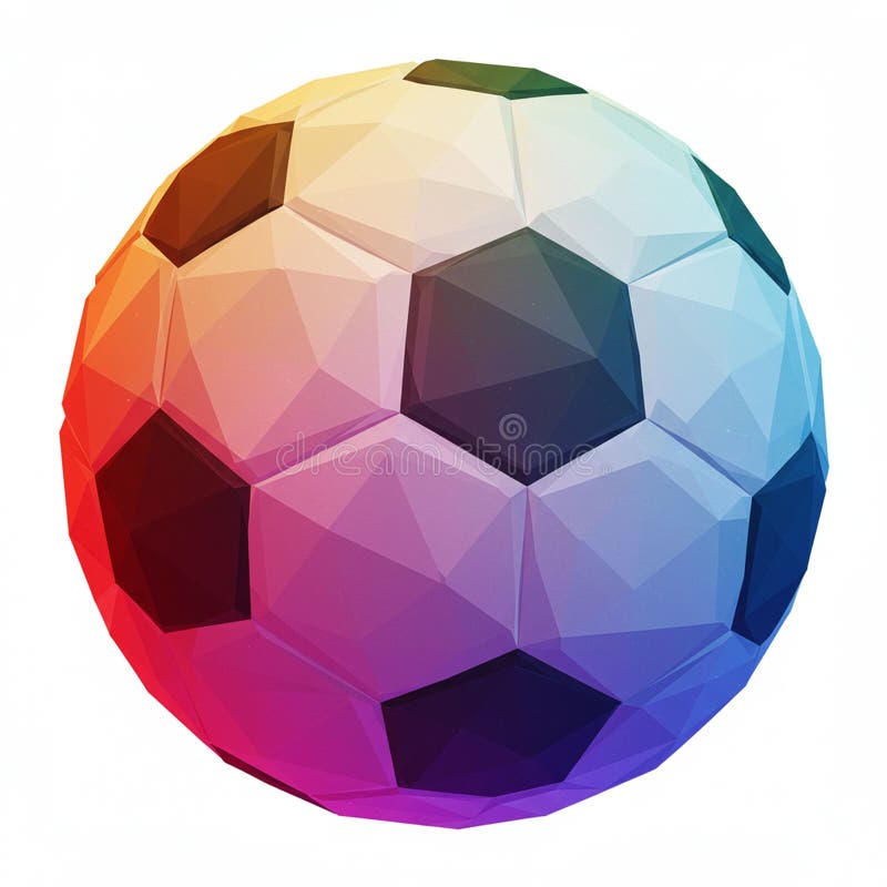 Polygonal Soccer Ball Stock Illustrations – 835 Polygonal Soccer Ball ...