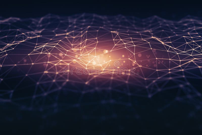 Polygonal Space Low Poly Background with Triangles Stock Illustration ...