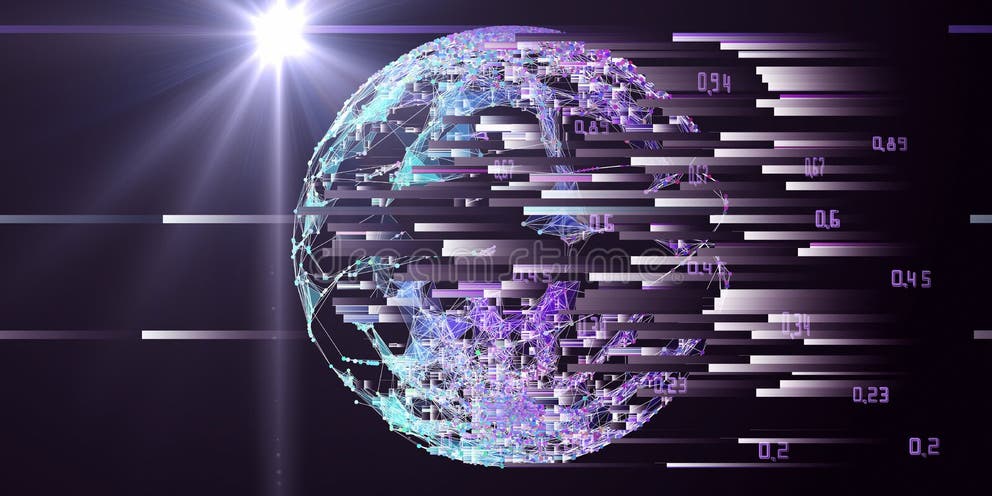 Polygonal Sphere Artificial Intelligence Grid with Data. Analytics Algorithms for Science ...