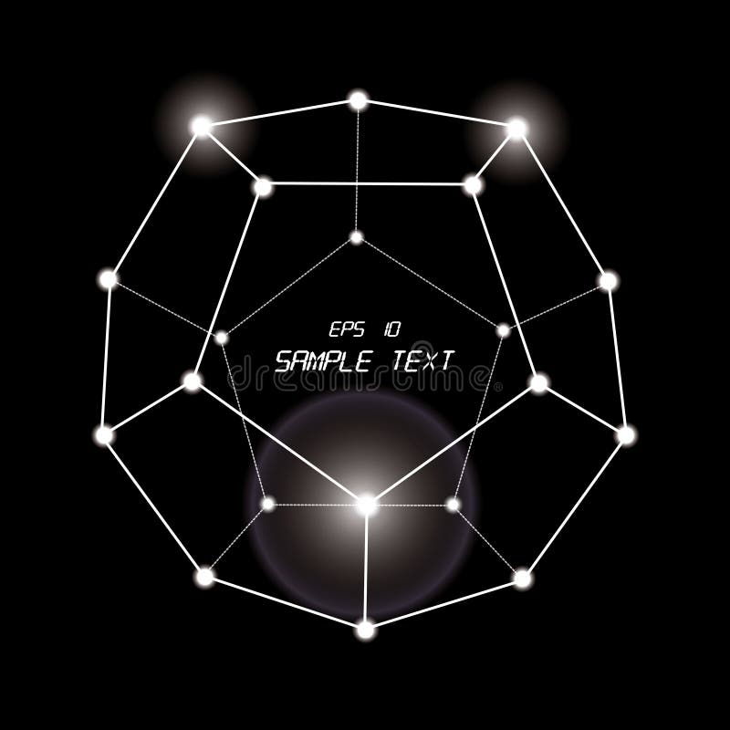 Polygonal sphere stock vector. Illustration of element - 81401040