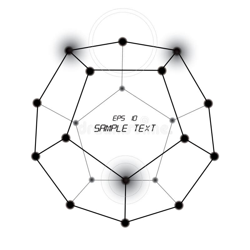 Polygonal sphere stock illustration. Illustration of dotted - 81405686