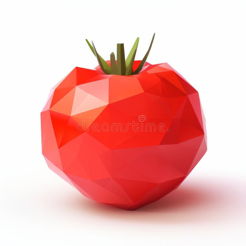 Low Poly Tomato: Organic Texture and Graphic Design-inspired ...