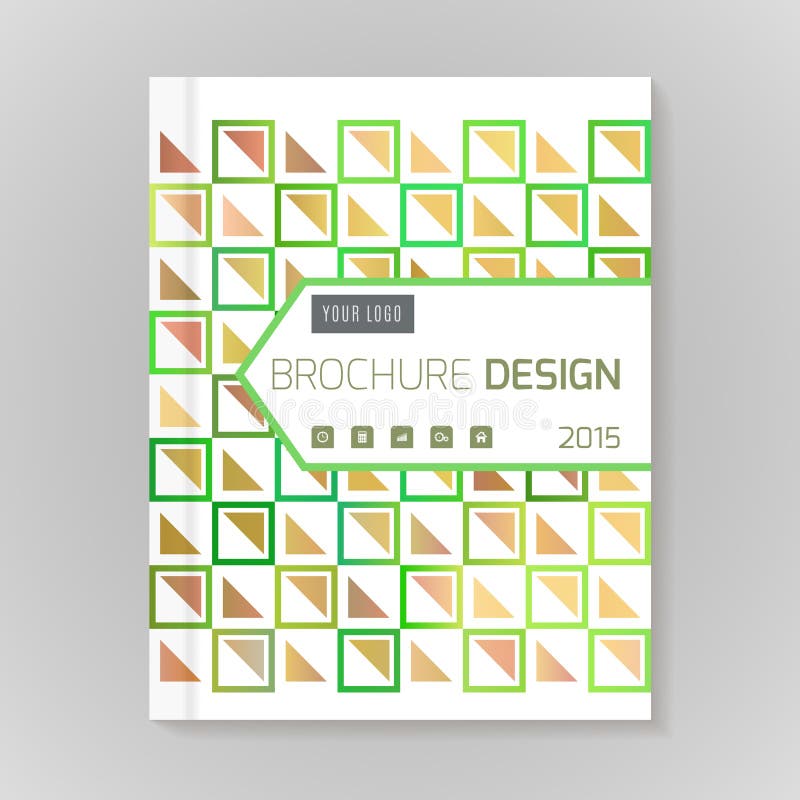 Polygonal Vector Design Template Layout for Brochure Stock Vector ...