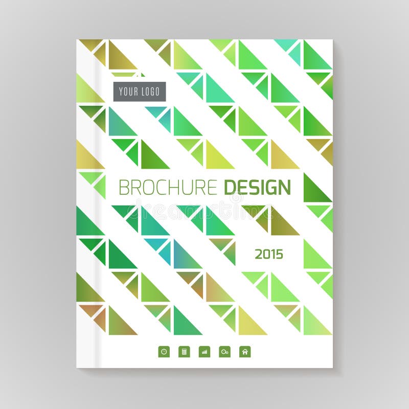 Polygonal Vector Design Template Layout for Brochure Stock Vector ...
