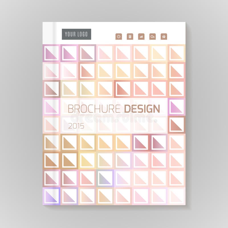 Polygonal Vector Design Template Layout for Brochure Stock Vector ...