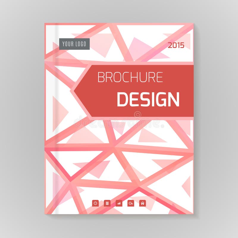 Polygonal Vector Design Template Layout for Brochure Stock Vector ...