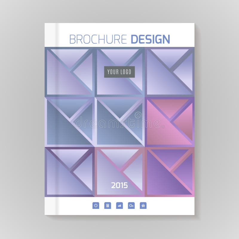 Polygonal Vector Design Template Layout for Brochure Stock Vector ...