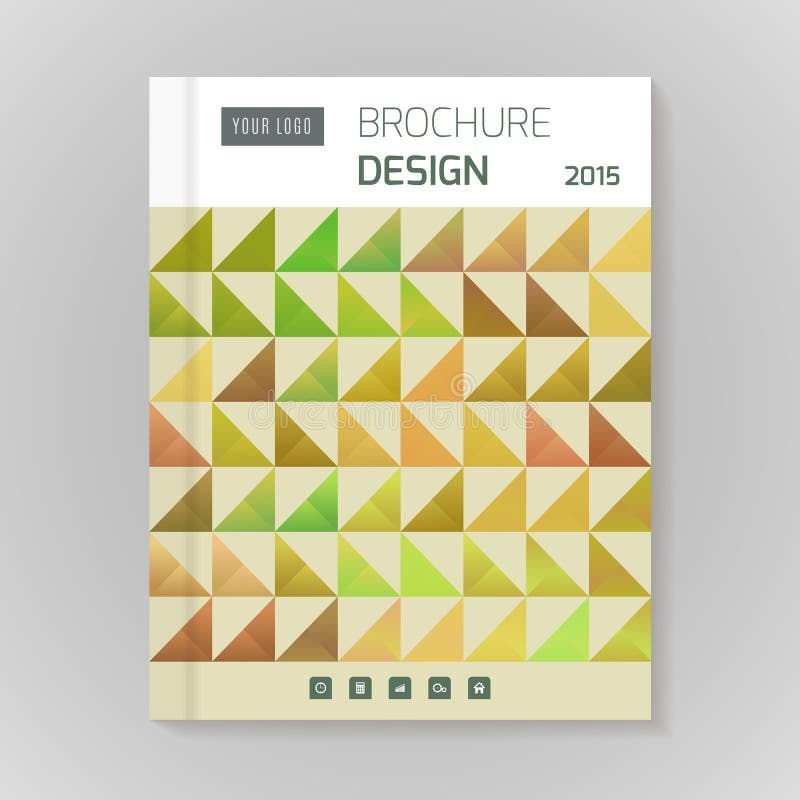 Polygonal Vector Design Template Layout for Brochure Stock Vector ...