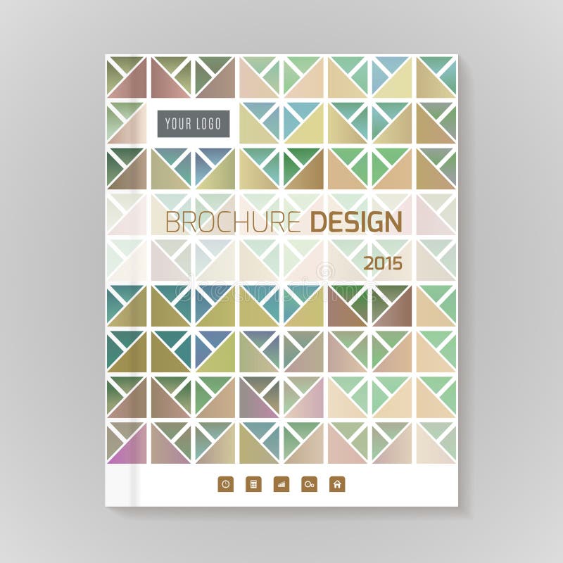 Polygonal Vector Design Template Layout for Brochure Stock Vector ...