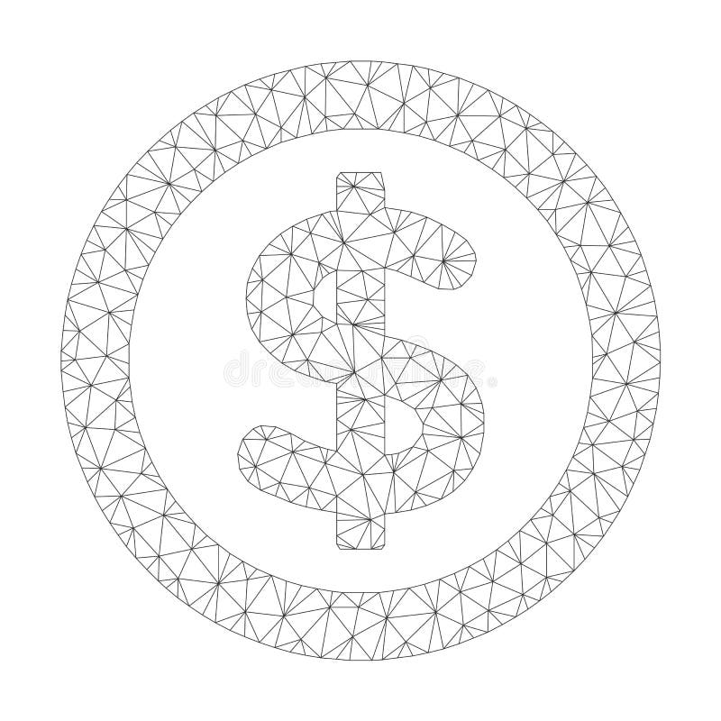 Mesh Vector Finance Icon stock vector. Illustration of connection ...
