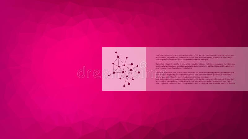 Polygonal Vector, Low Poly Pattern. Magenta Gradient Triangle ...