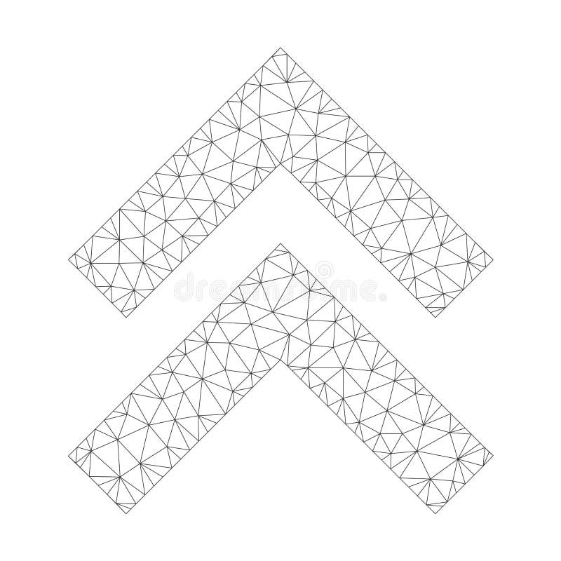 Mesh Vector Shift Up Icon stock vector. Illustration of grow - 134941525