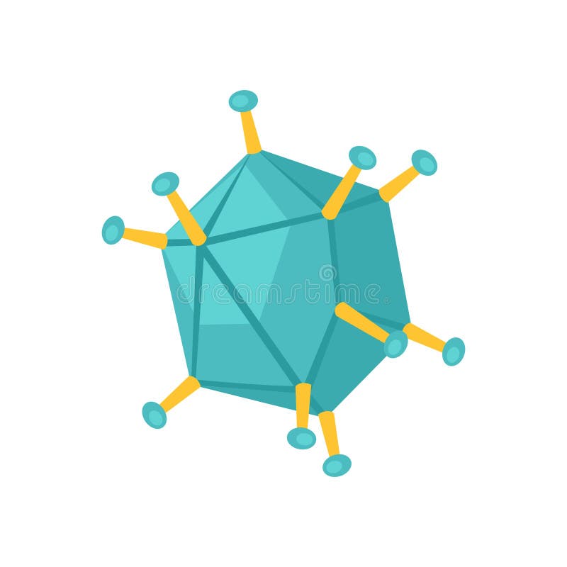 Polygonal Virus Isometric Composition Stock Vector - Illustration of ...