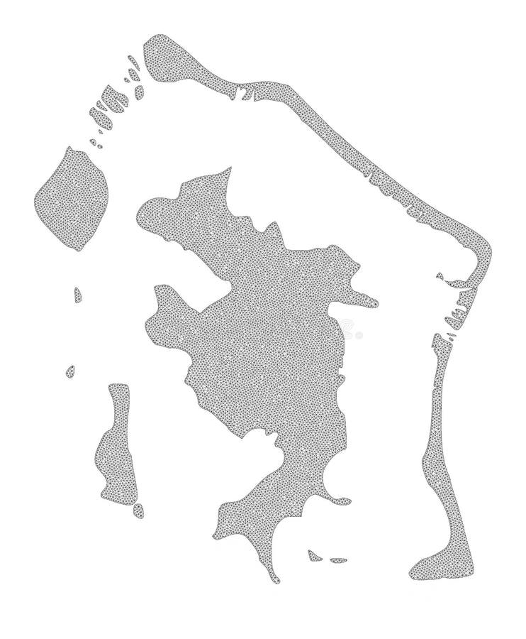 Polygonal Wire Frame Mesh High Detail Raster Map of Bora-Bora ... Polygonal Wire Frame Mesh High Detail Raster Map of Bora-Bora ...