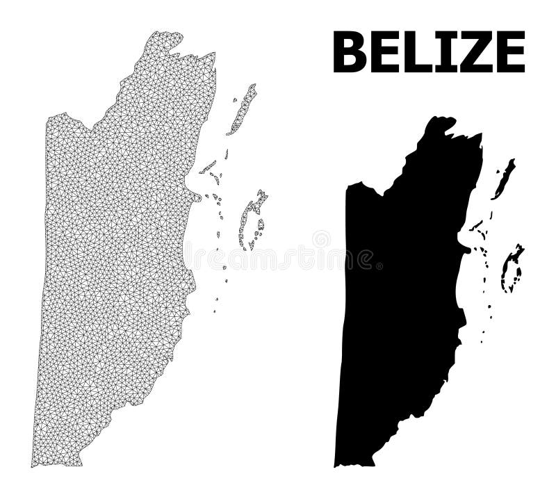 Belize map - cdr format stock vector. Illustration of cities - 95340389