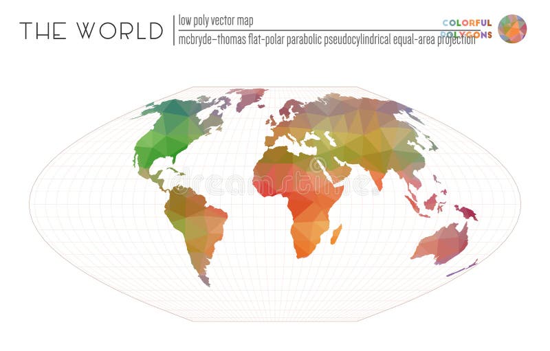 Polygonal world map. stock illustration. Illustration of globe - 184316127