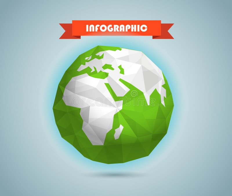 Erd-infographic Schablonen vektor abbildung. Illustration von karte ...