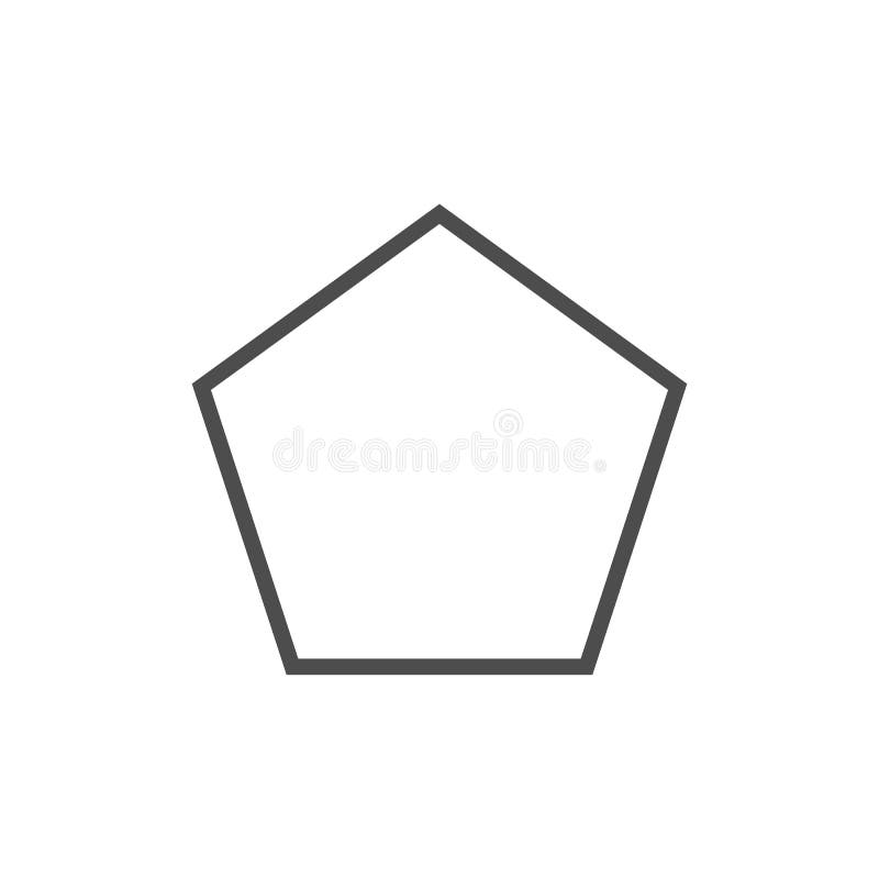 Illustration Infographic Avec La Forme Du Pentagone Illustration de ...