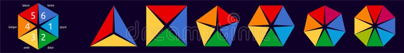 Polygons Divided into Triangles with Some Space Left, Three To Eight ... Polygons Divided into Triangles with Some Space Left, Three To Eight ...