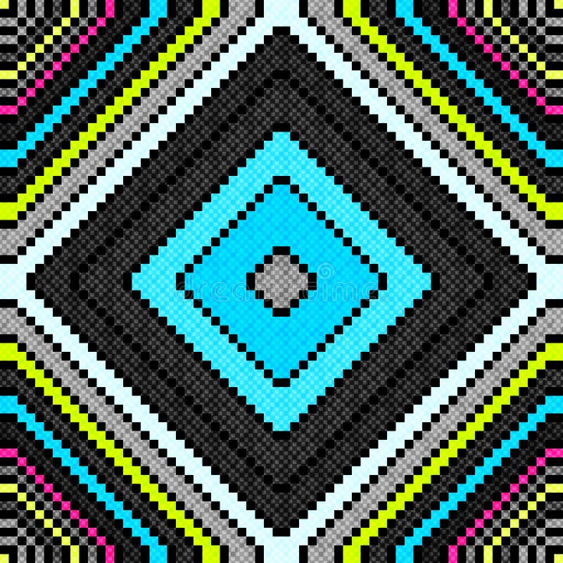 Polygons Psychedelic Colored Geometric Background Pixels Stock ...