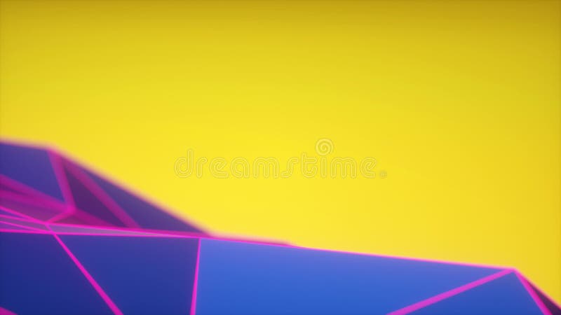 Polygons Waves Perfect Seamless Loop of Slowmotion Polygon Waves Stock ...