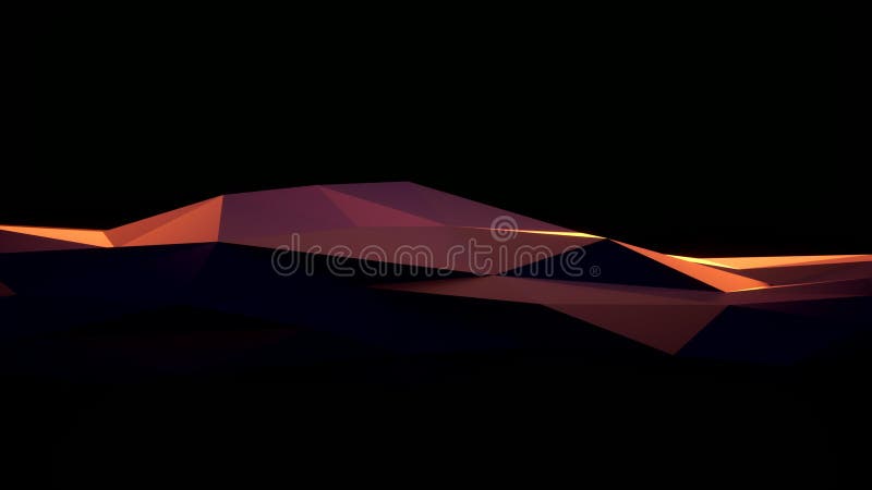 Polygons Waves Perfect Seamless Loop of Slowmotion Polygon Waves Stock ...