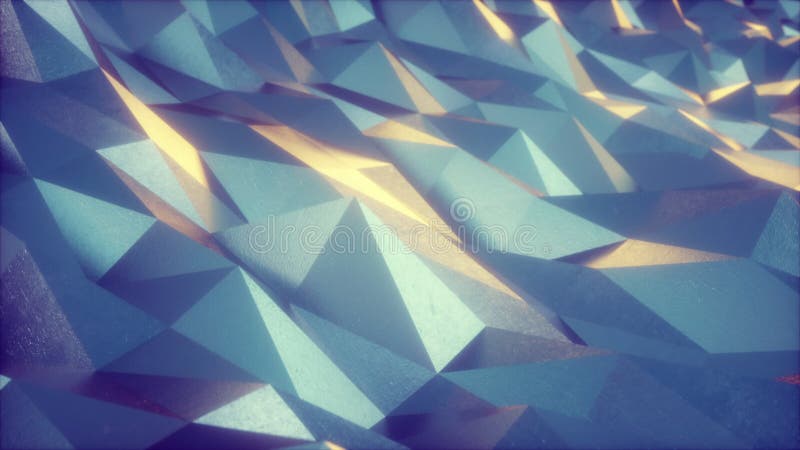 Polygons Waves Perfect Seamless Loop of Slowmotion Polygon Waves Stock ...