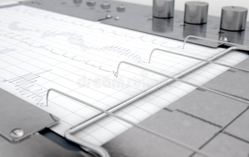 Polygraph Lie Detector Machine Stock Illustration - Illustration of ...