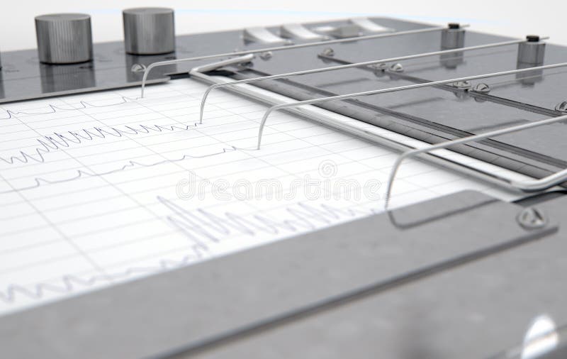 Polygraph Lie Detector Machine Stock Illustration - Illustration of ...